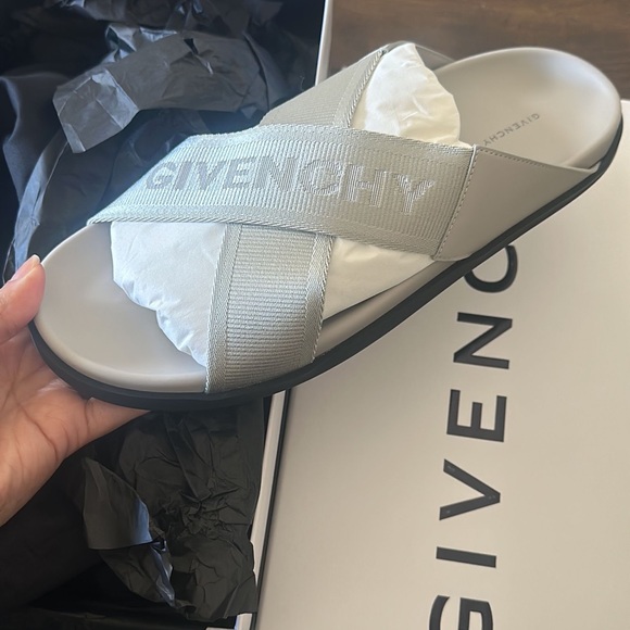 Givenchy | Shoes | Givenchy Mens G Plage Crisscross Web Leather Slide ...